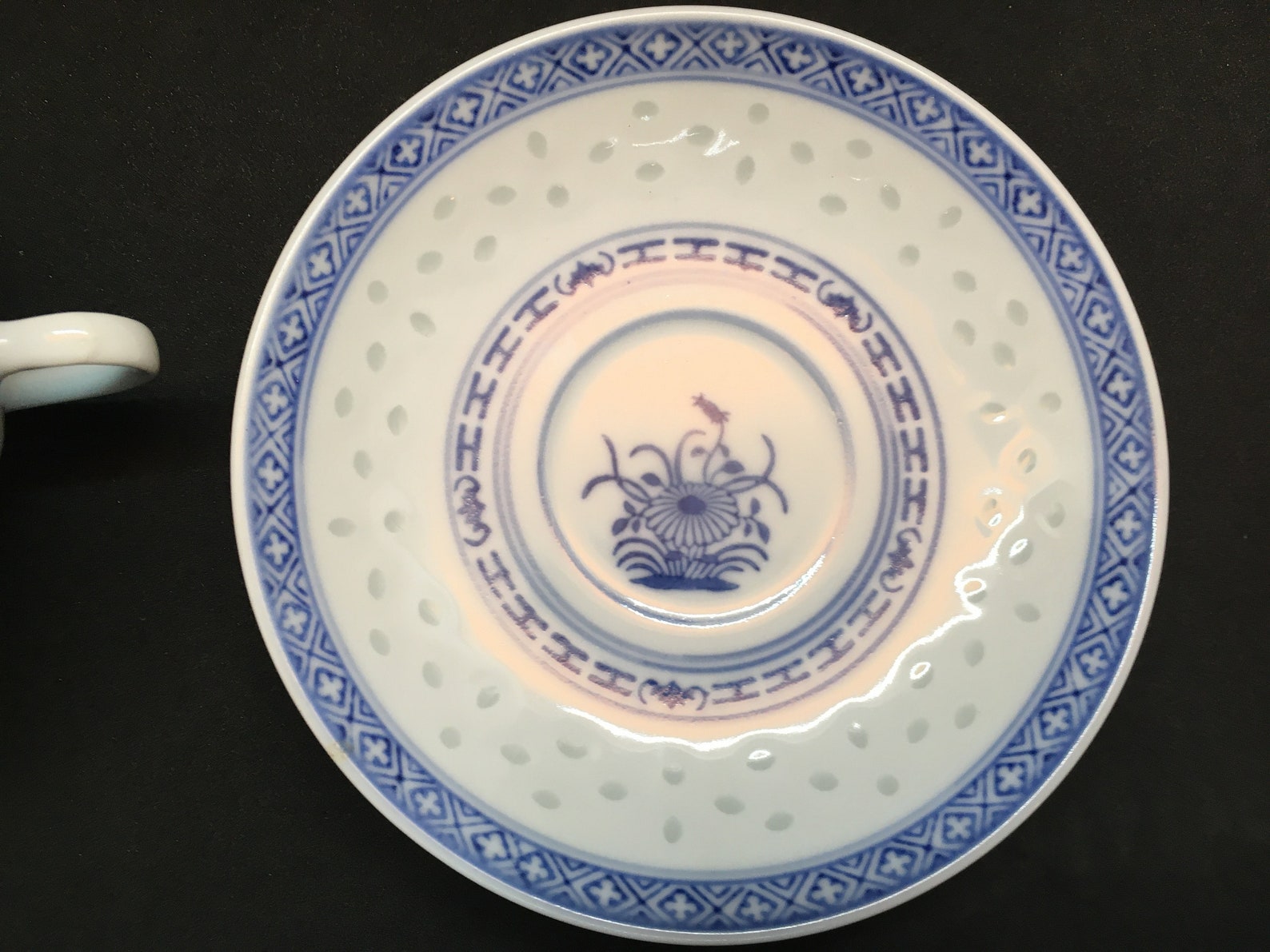 Chinese Porcelain Blue and White Rice Grain Rice Eye Tea Cup - Etsy