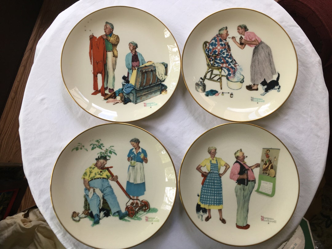 Norman Rockwell Collection Plates
