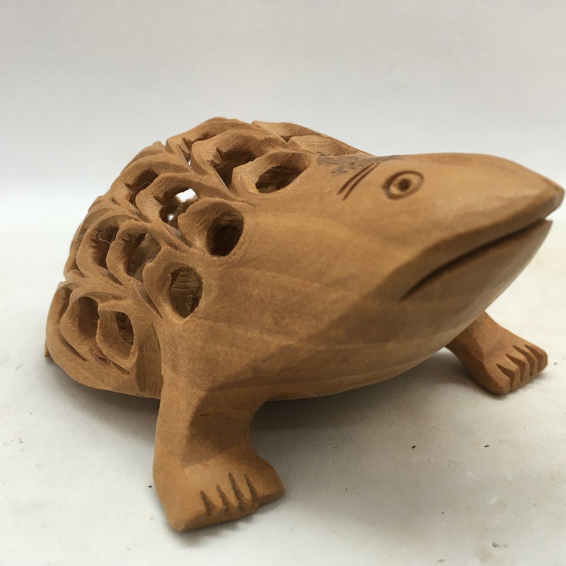 Wooden Frog - Etsy