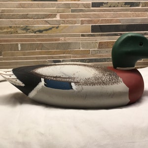 Wolf River Decoys, Antigo, Wisconsin Wood Duck Decoy Large Wooden Duck ...