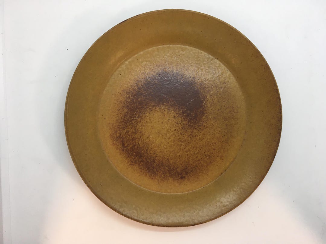 MCM (mid 1960s) Bennington Pottery Tawny Mustard Gold With Brown Swirl ...