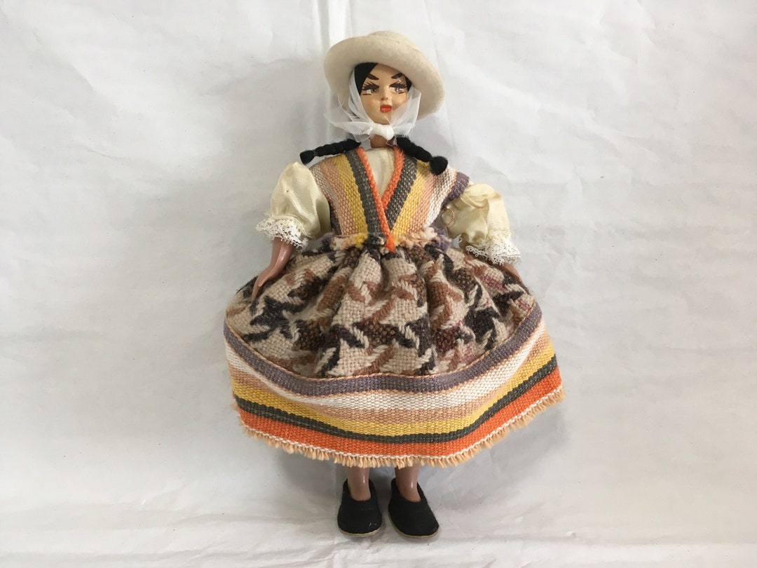 Vintage Peruvian Girl Doll in Native Dress ~ Peru Girl Doll Handmade ...