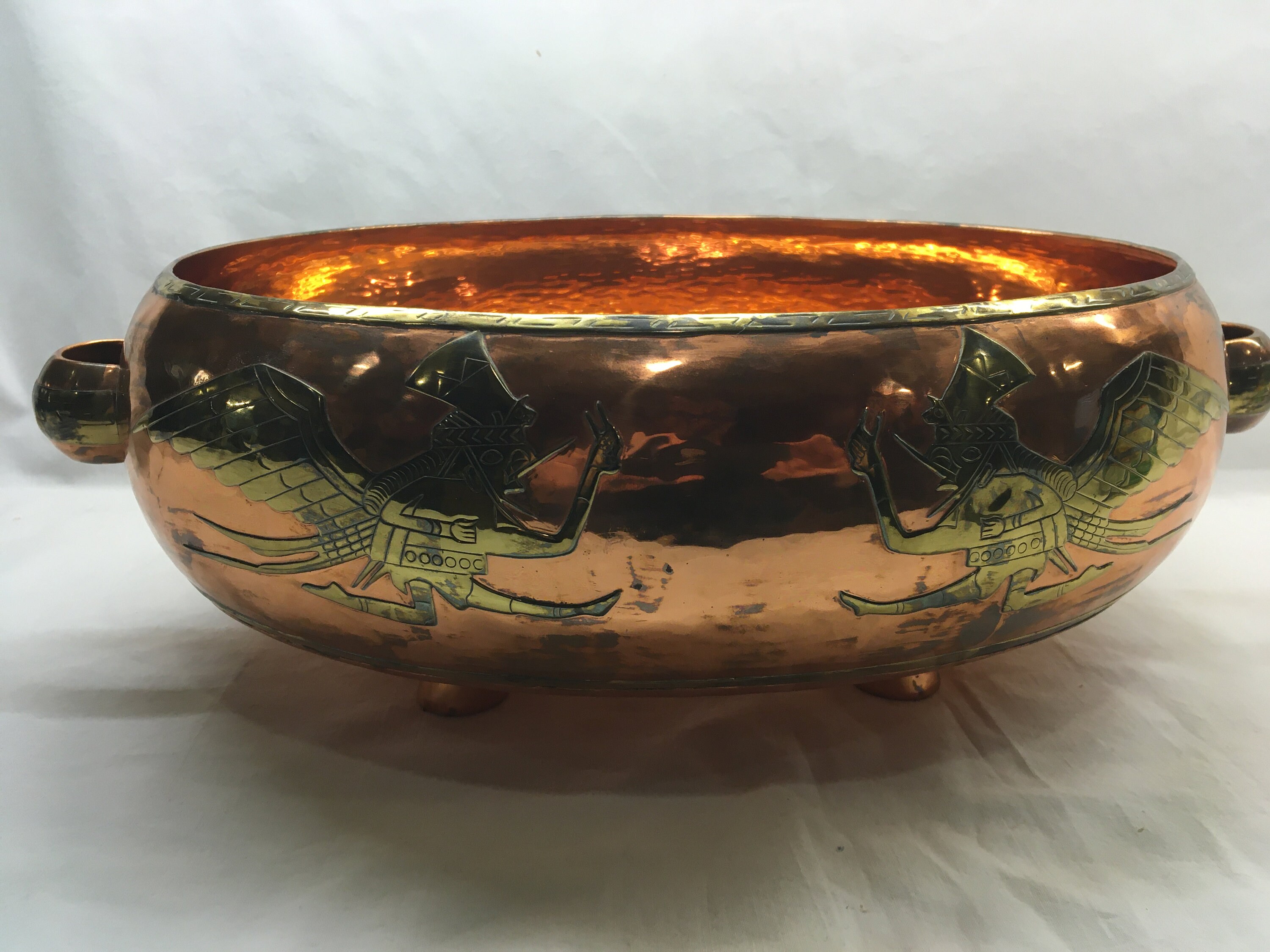 Peru Vichy Copper Vessel Copper Brass Mixed Metal Basin | Etsy