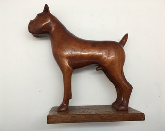 Vintage Folk Art Wood 3-D Pointer Dog Plaque Signed jane Fulton Xmas ...