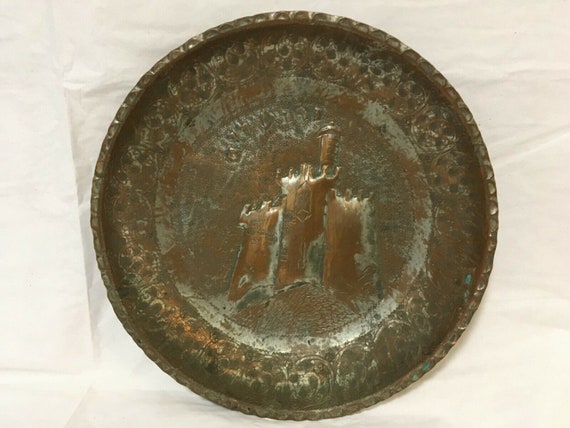 Israel Copper Plate Wall Jerusalem Hebrew Judaica | Etsy