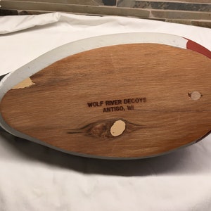 Wolf River Decoys, Antigo, Wisconsin Wood Duck Decoy Large Wooden Duck ...
