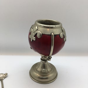 Yerba Mate Silver-metal Encased Gourd Cup and Spoon ~ Argentinian ...