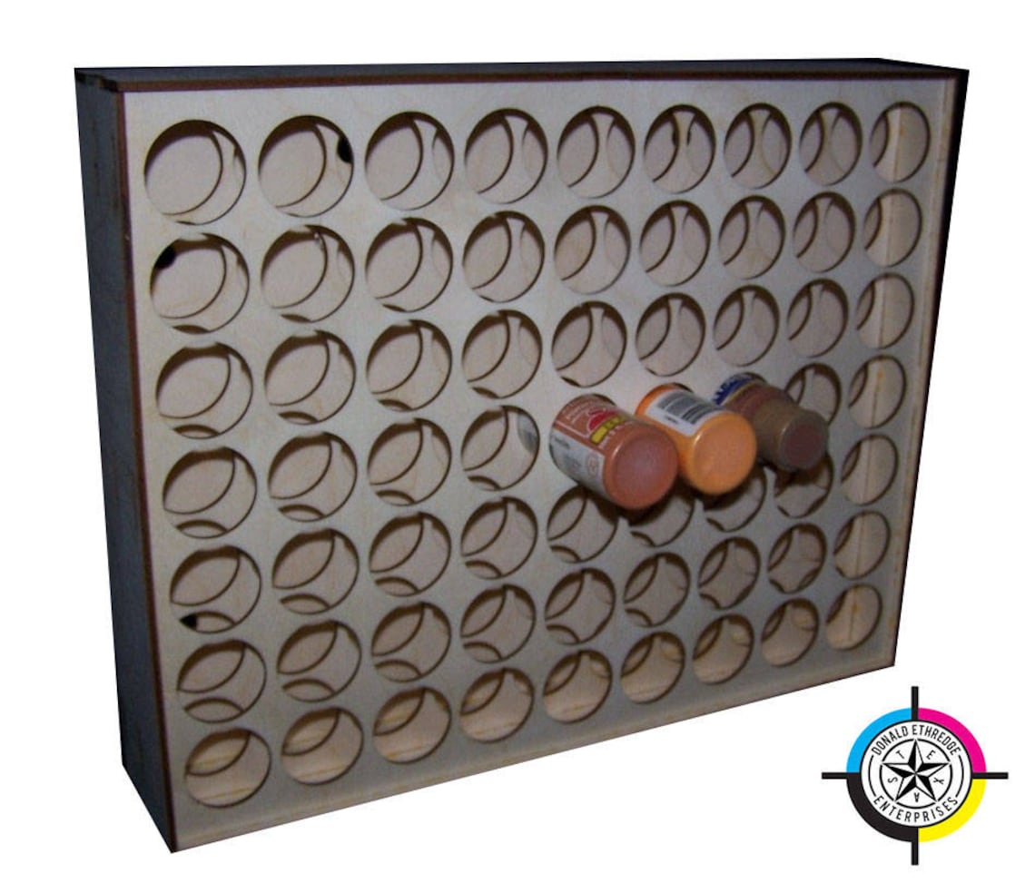 Wood Hair Coloring Rack Organizer for 2oz Bottles Wall | Etsy