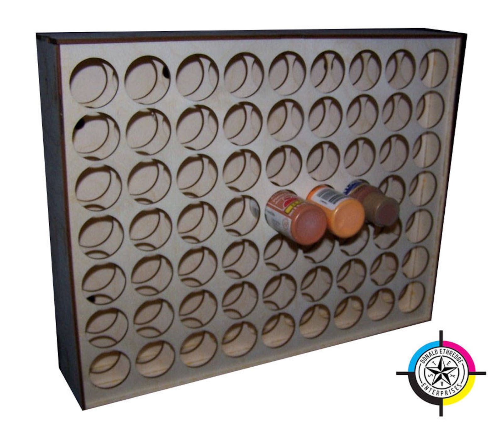 Wood Paint Bottle Rack Organizer for 4oz Golden Paints Wall | Etsy