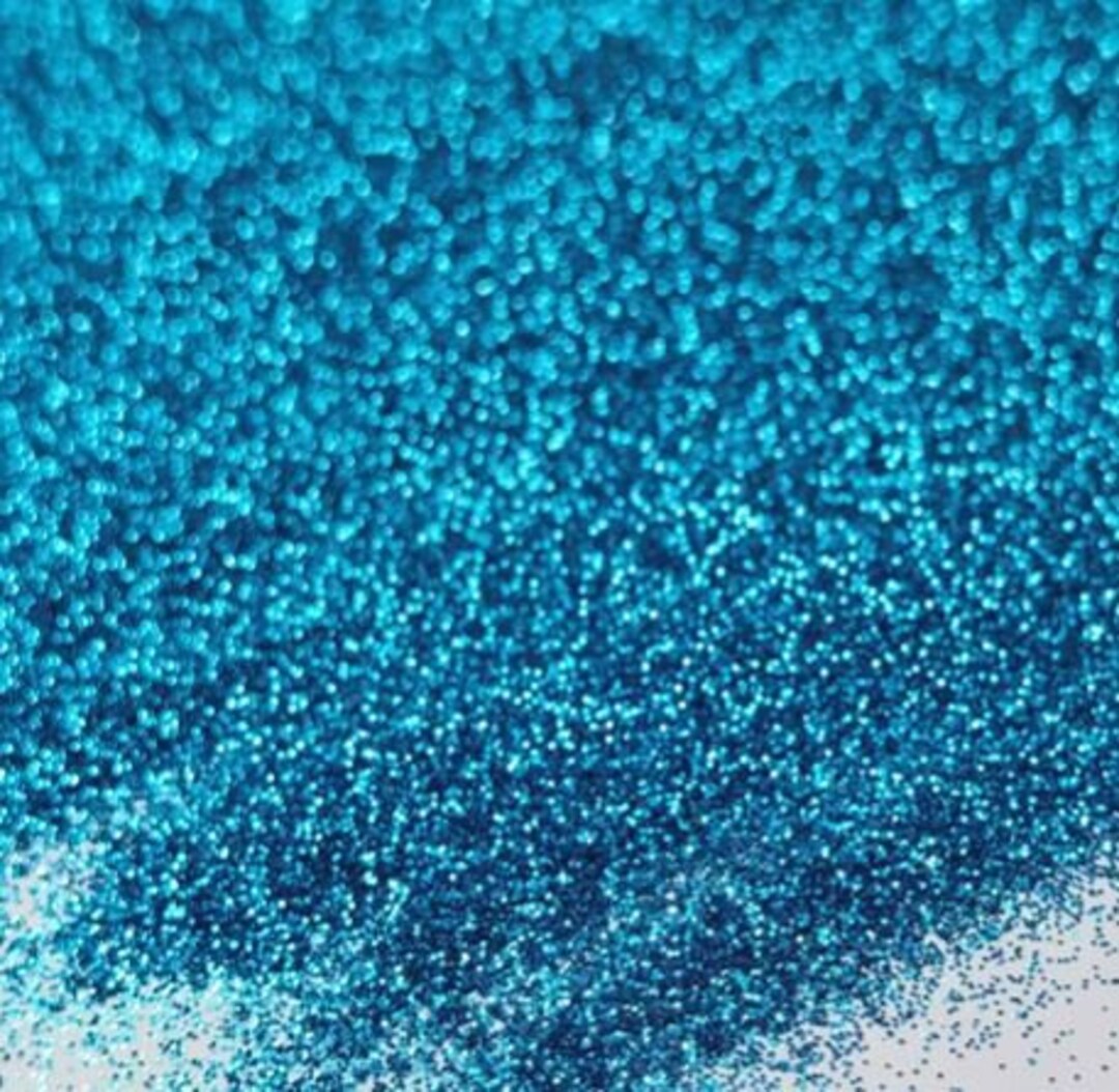 0.3mm Turquoise Blue Fine Glitter Pure Color B0714 - Turquoise Blue - Etsy