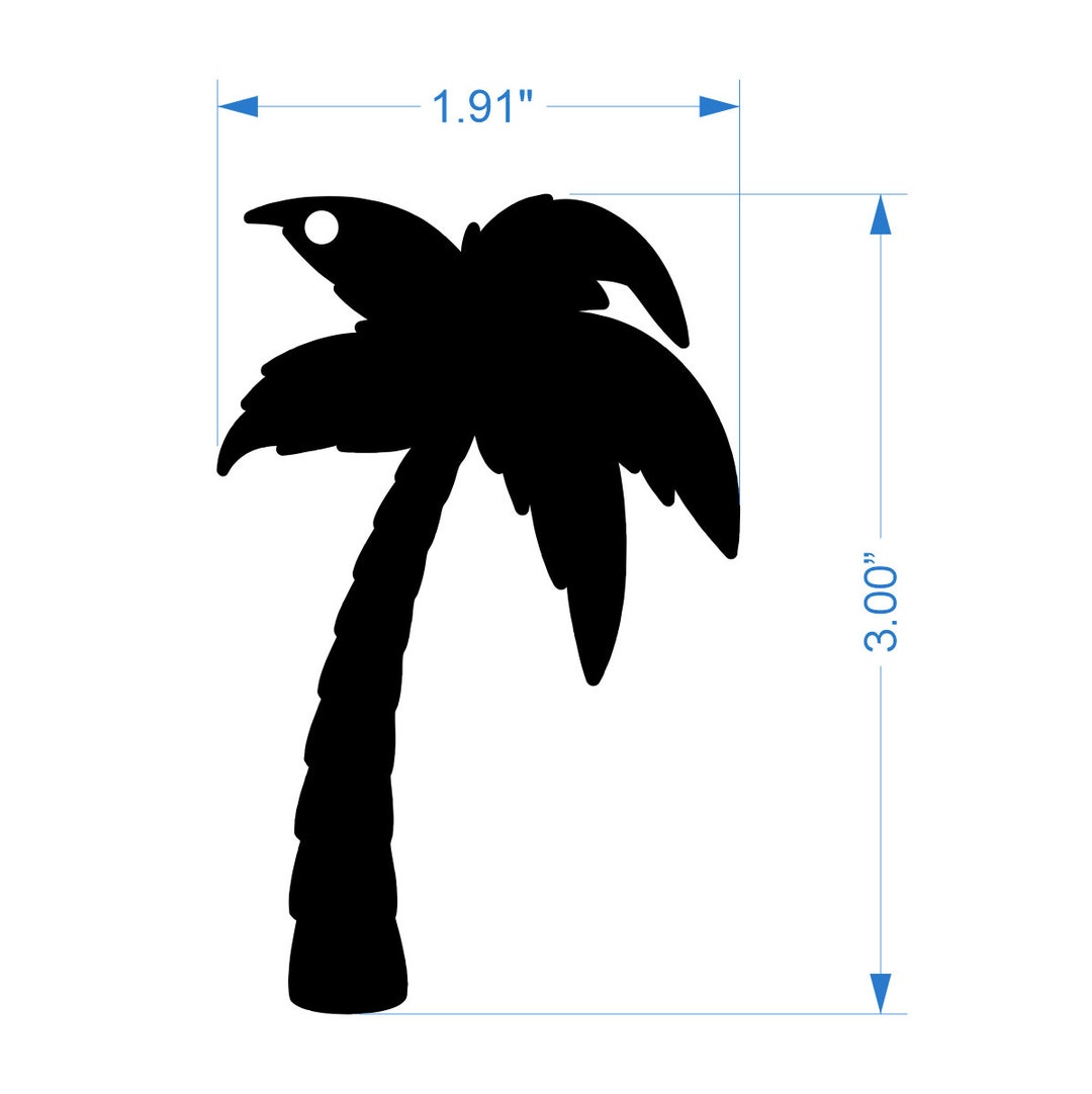 Palm Tree Acrylic Blank W/svg Keychain Blanks, Acrylic Blanks for Vinyl ...