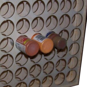 Wood Hair Coloring Rack Organizer for 2oz Bottles Wall Mountable - 40 ...