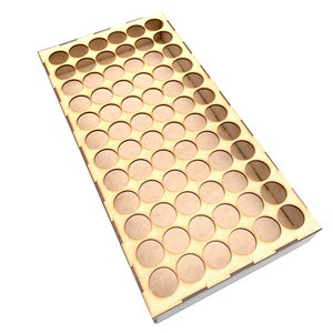 Wood Paint Drawer Organizer for Craft Paint - 72 Bottle - 2oz Bottle ...