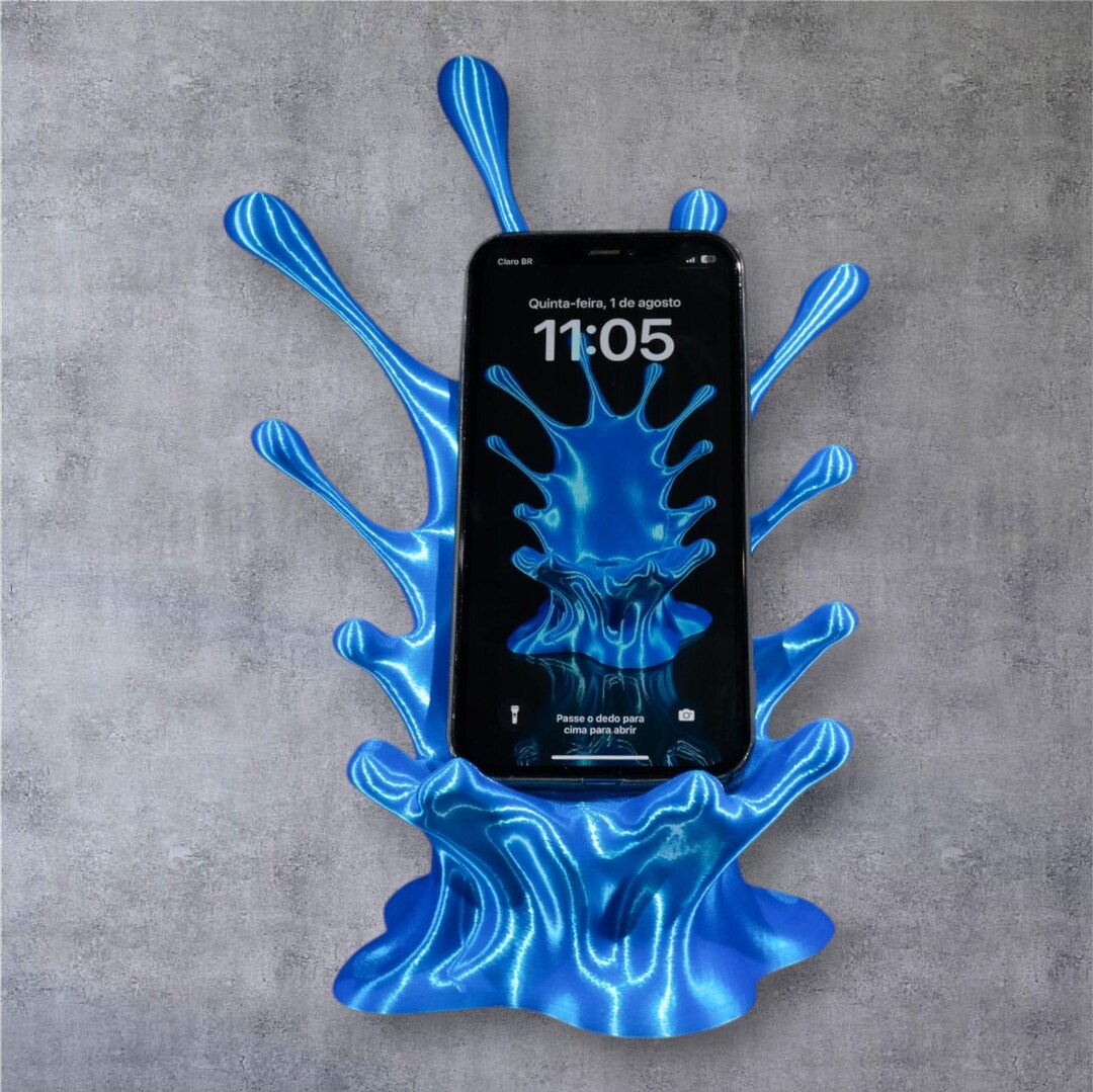 3D Printed Splash / Cell Phone Stand / Phone Holder - Etsy