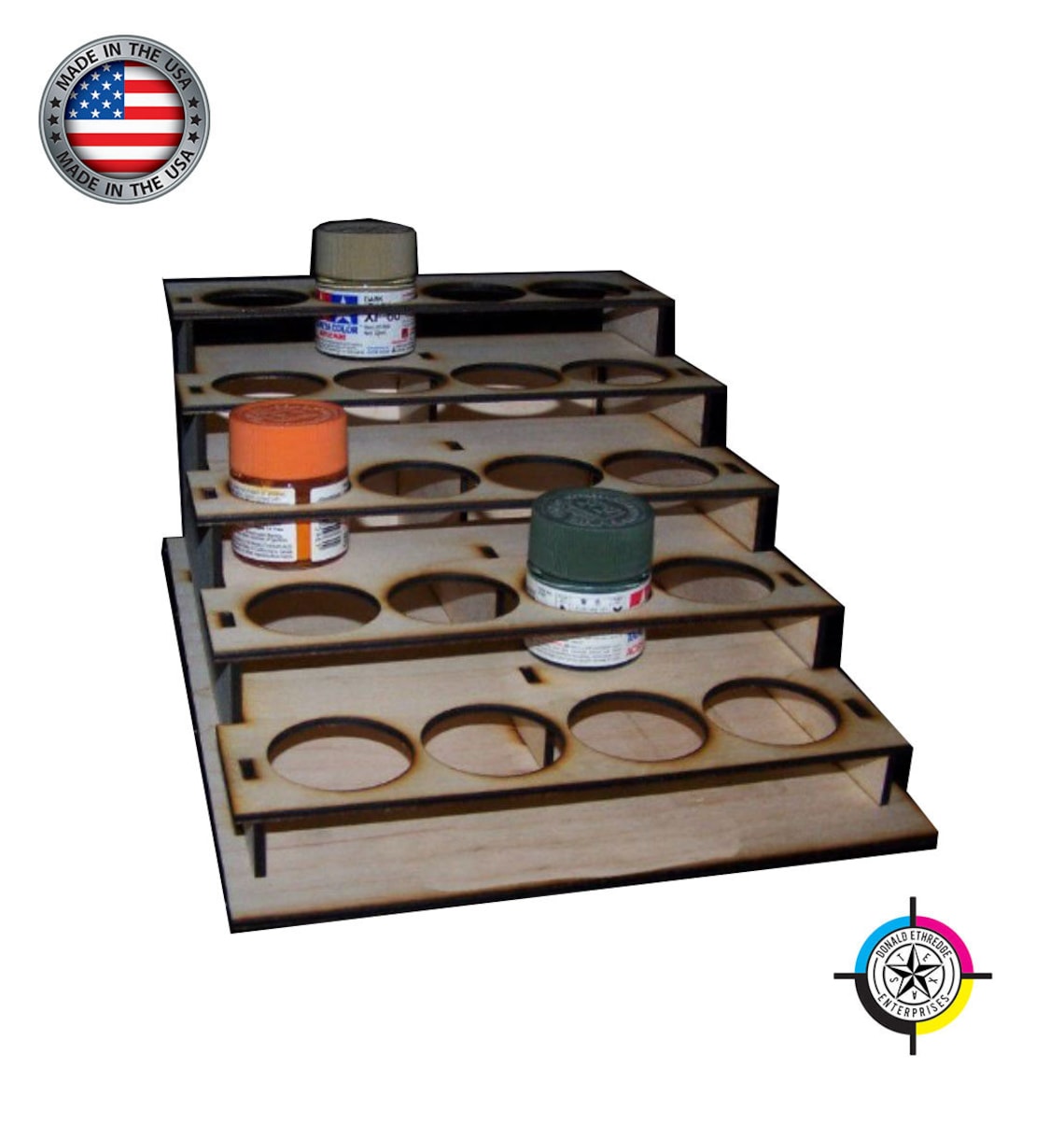 Wood Paint Bottle Rack Organizer for Tamiya 23ML - 20 Bottle Version - Etsy