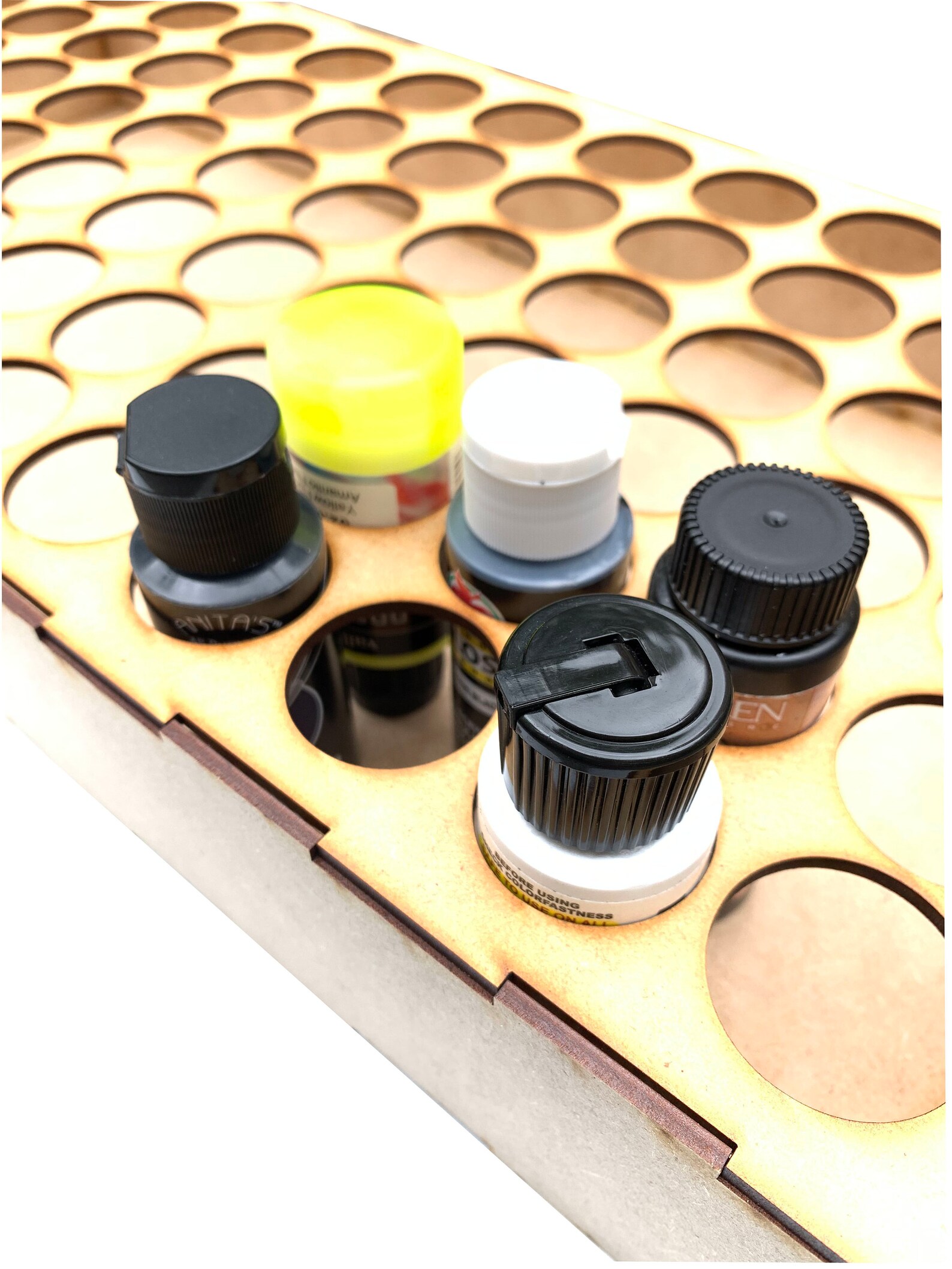 Wood Paint Drawer Organizer for Craft Paint - 72 Bottle - 2oz Bottle ...