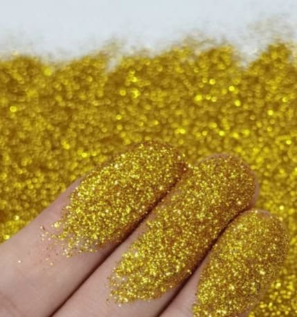 0.2mm Dark Gold Fine Glitter Pure Color B0205 - Dark Gold - Etsy