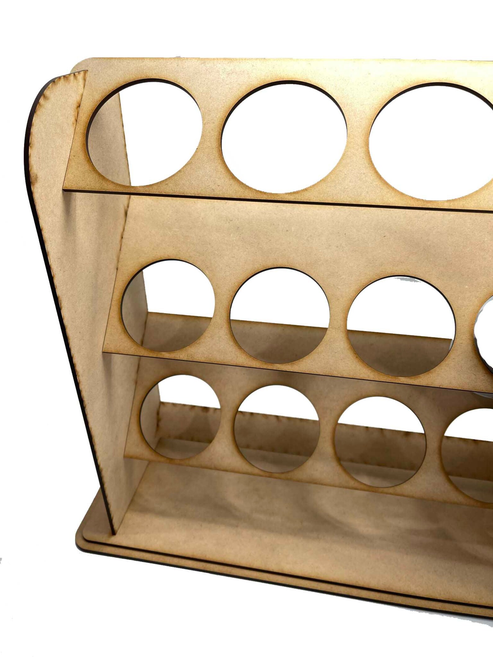 Wood Paint Bottle Rack Organizer for Paint Spray Aerosol Cans 12 Paint ...