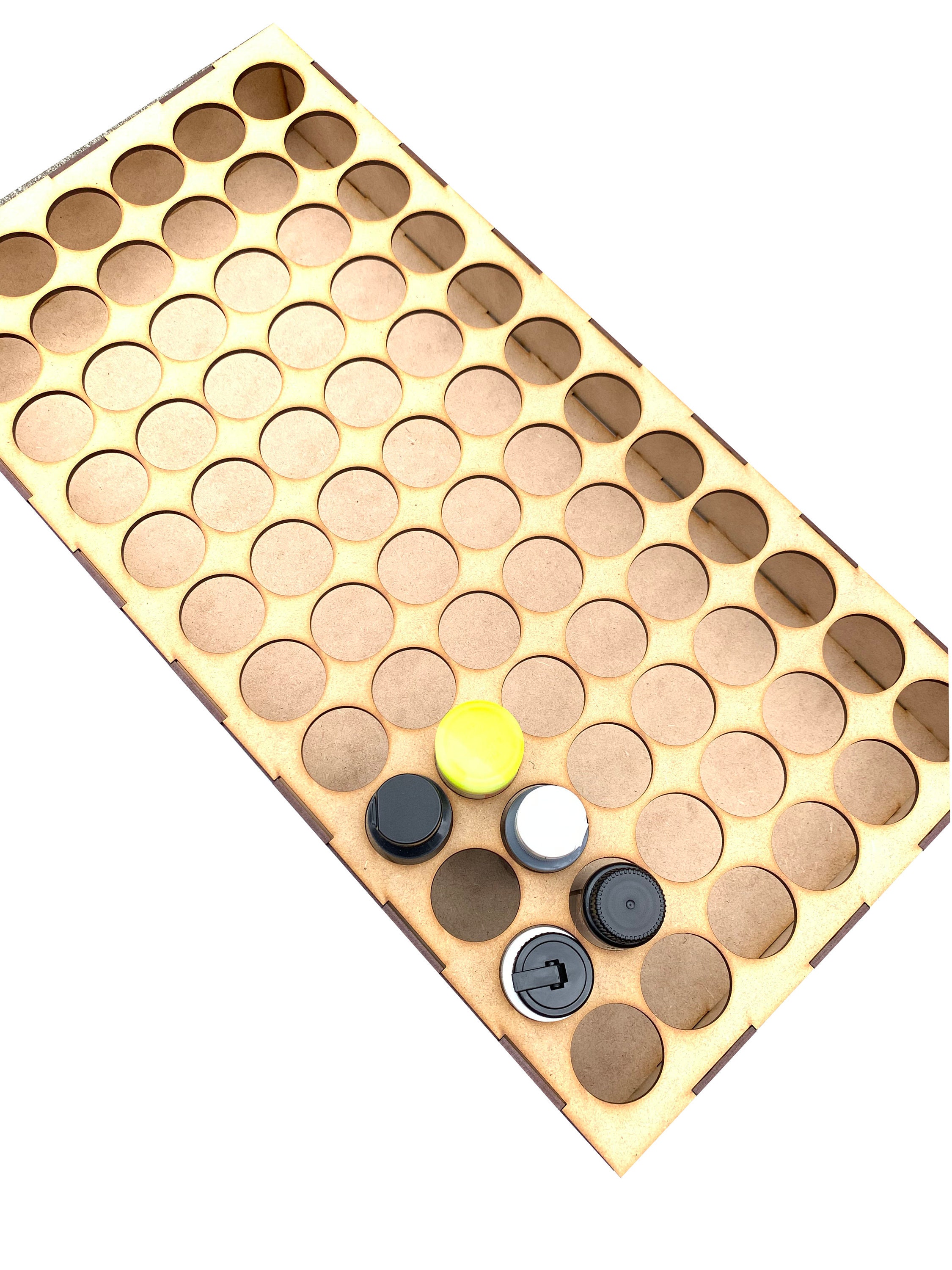 Wood Paint Drawer Organizer for Craft Paint - 72 Bottle - 2oz Bottle ...
