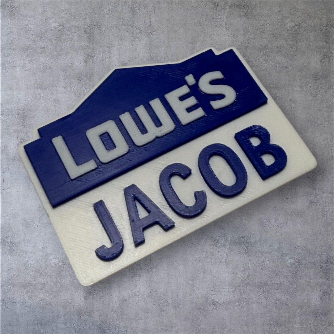 Custom Personalized Name Tags , 3D Printed Name Tag Employee Name Tag ...