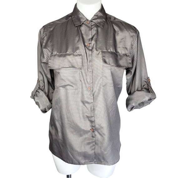 80s Vintage Susan Hutton Geometric Blouse - Gem