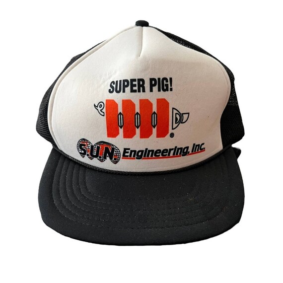 Vintage Sun Engineering Pipeline Pig Trucker Snapback… - Gem