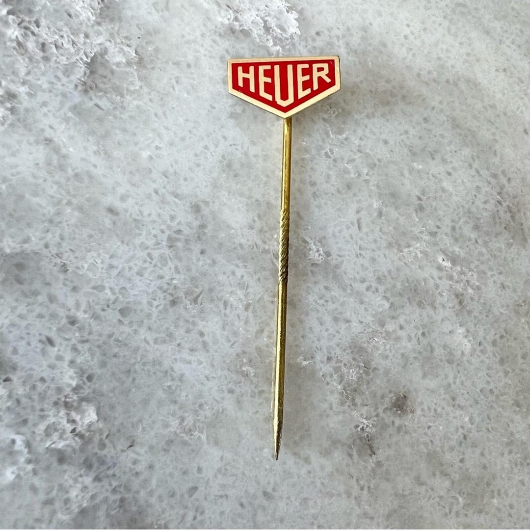 Rare Pin Badge Switzerland Heuer Watches Tag Heuer Stick Pin ...