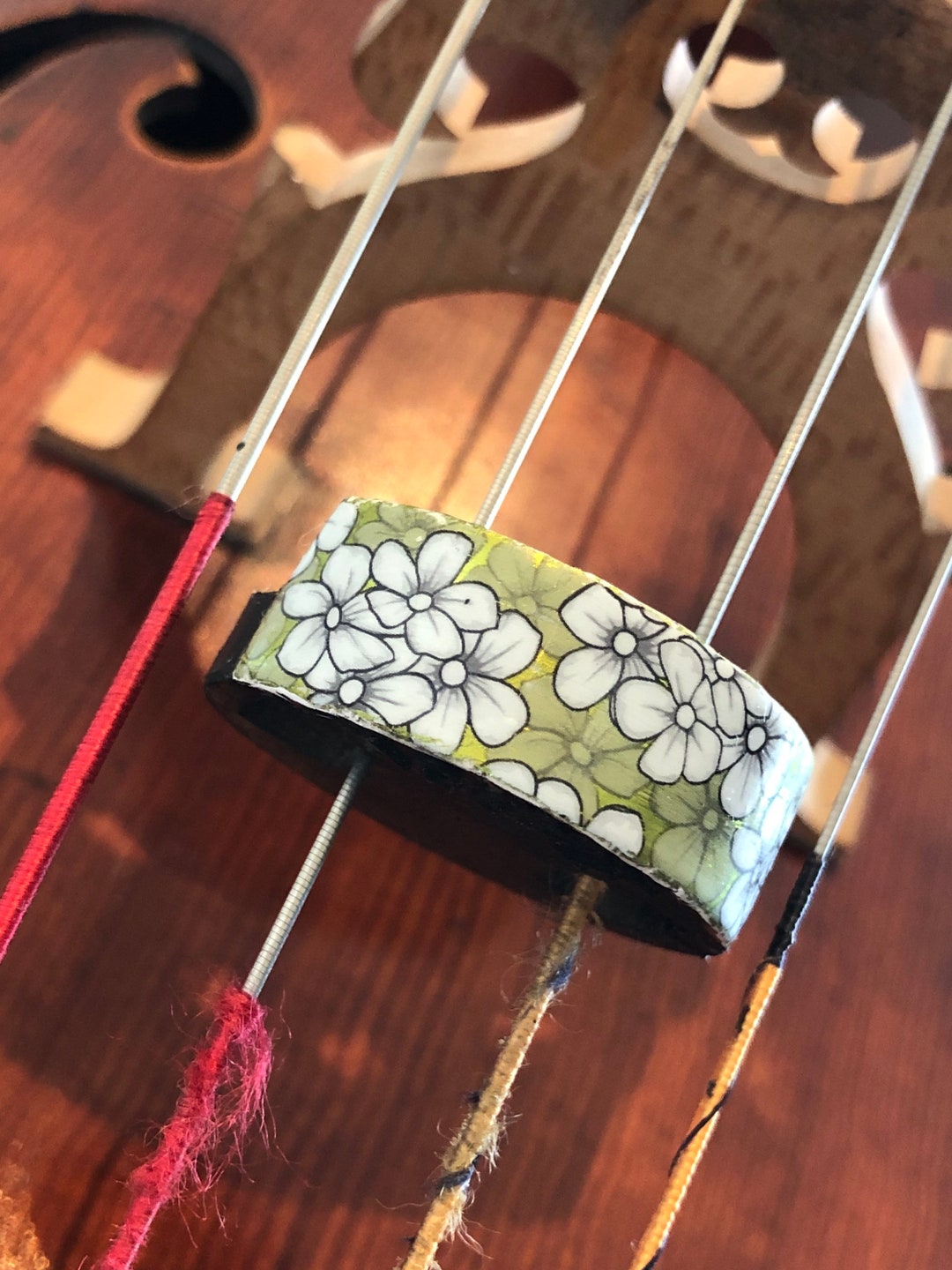 Custom Floral Mute – White Flowers With Your Choice of Background ...