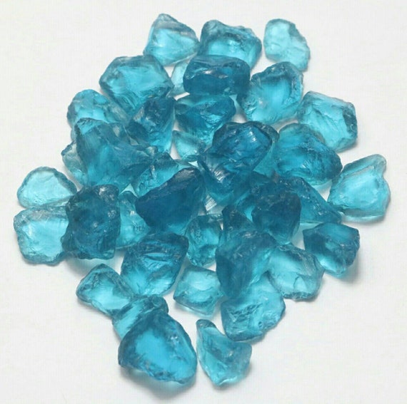 10 Pieces London Blue Topaz Quartz Crystal Raw Rough | Etsy