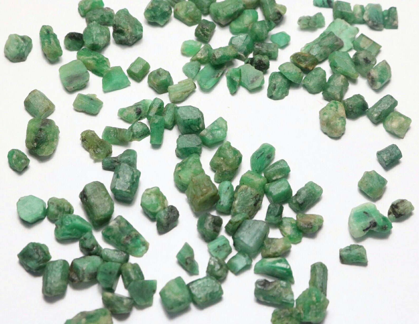 10 Pieces Raw Emerald Natural Emerald Amazing Rough Druzy | Etsy