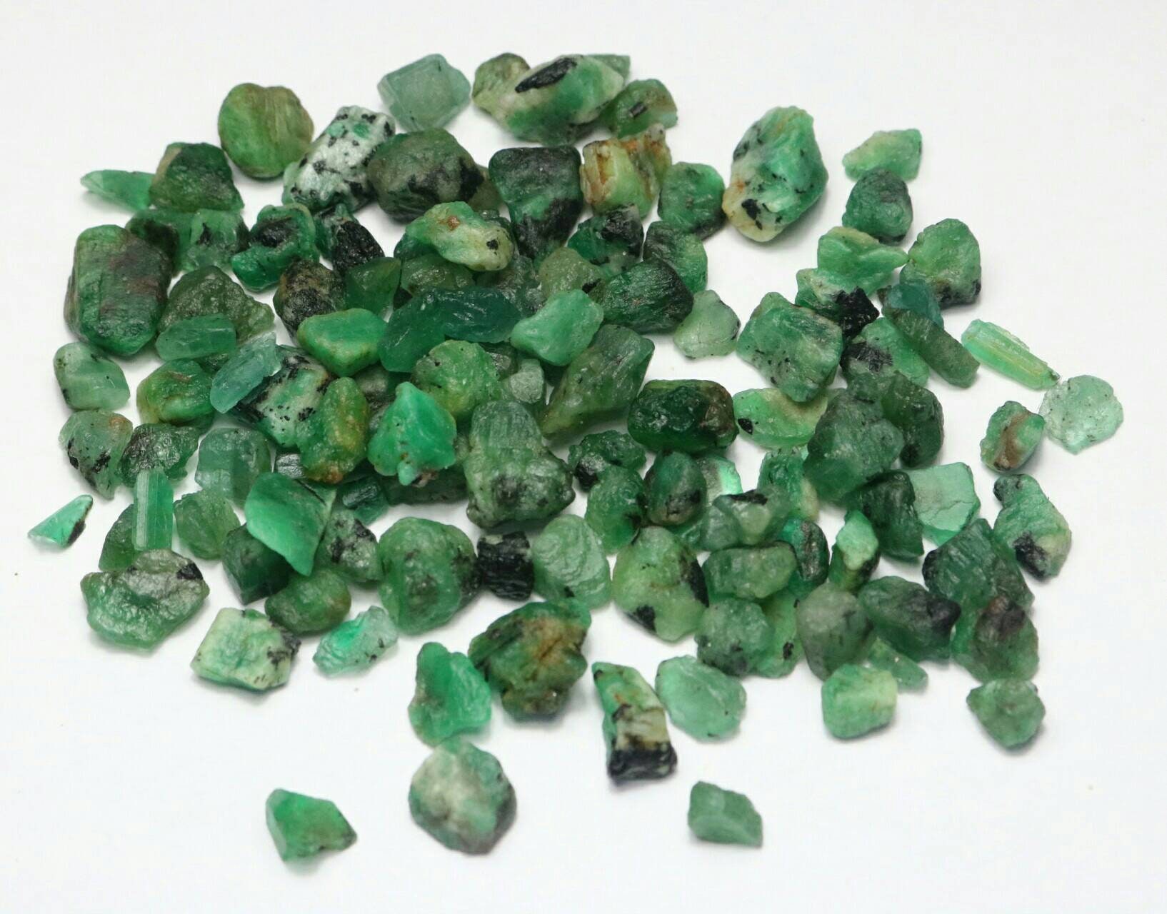 Raw Emerald Natural Emerald Raw Rough Pieces Zambian Emerald - Etsy