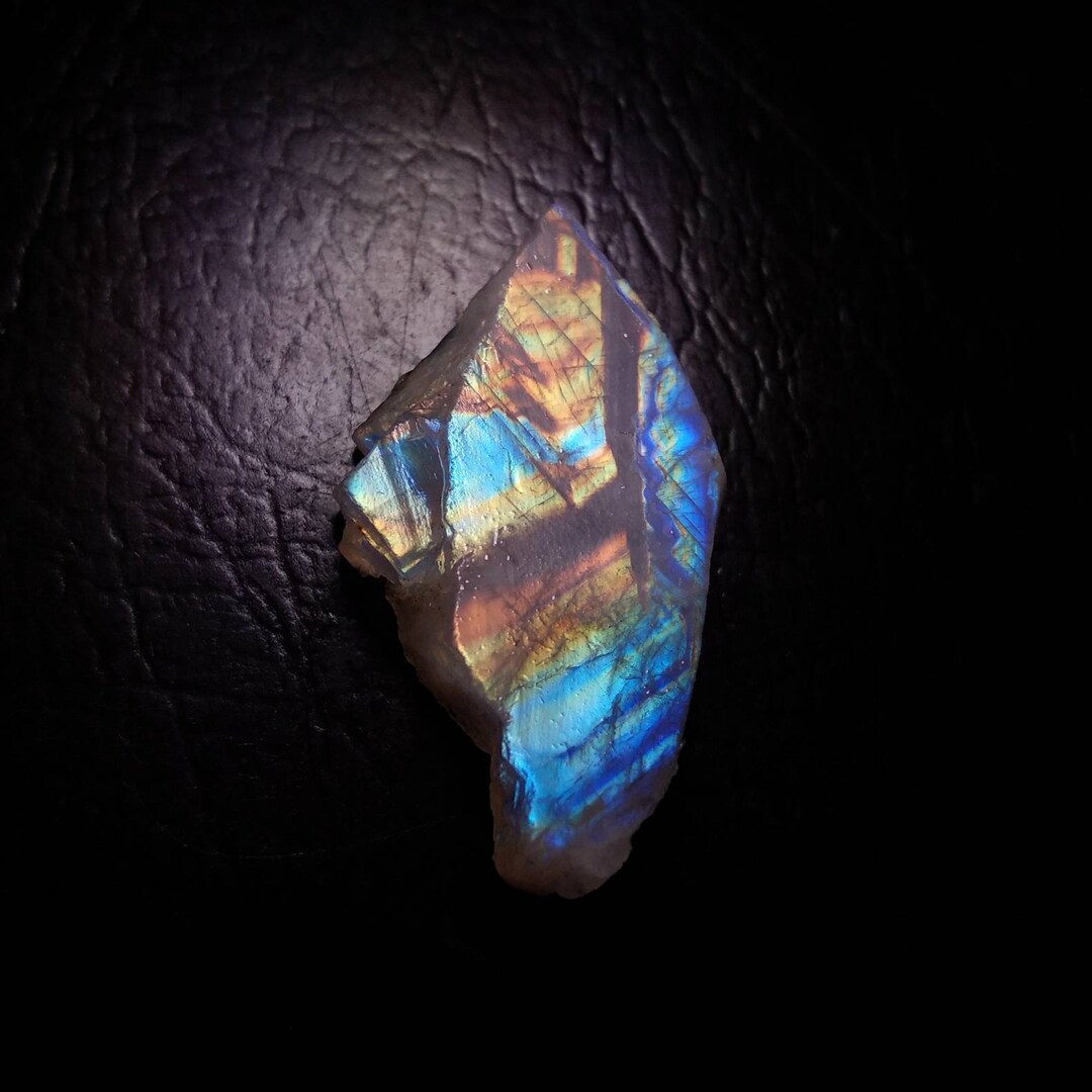 Raw Moonstone Slab, Multi Flashy Raw Rainbow Moonstone Slab Moonstone ...