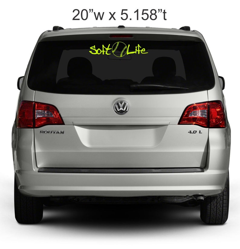 Soft Life Softball Vinyl Car Decal Sticker *free Shipping* - Etsy