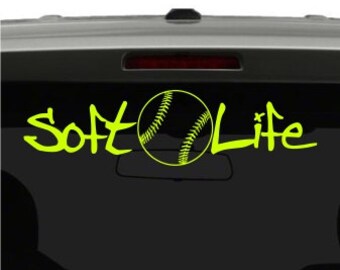 3 Angry Softball Sticker Love Soft Ball Play Travel Laptop Tablet ...