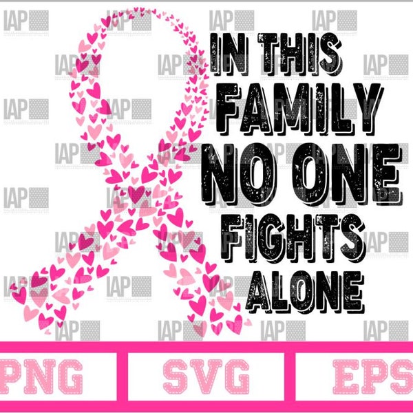 In This Family No One Fights Alone Svg - Etsy