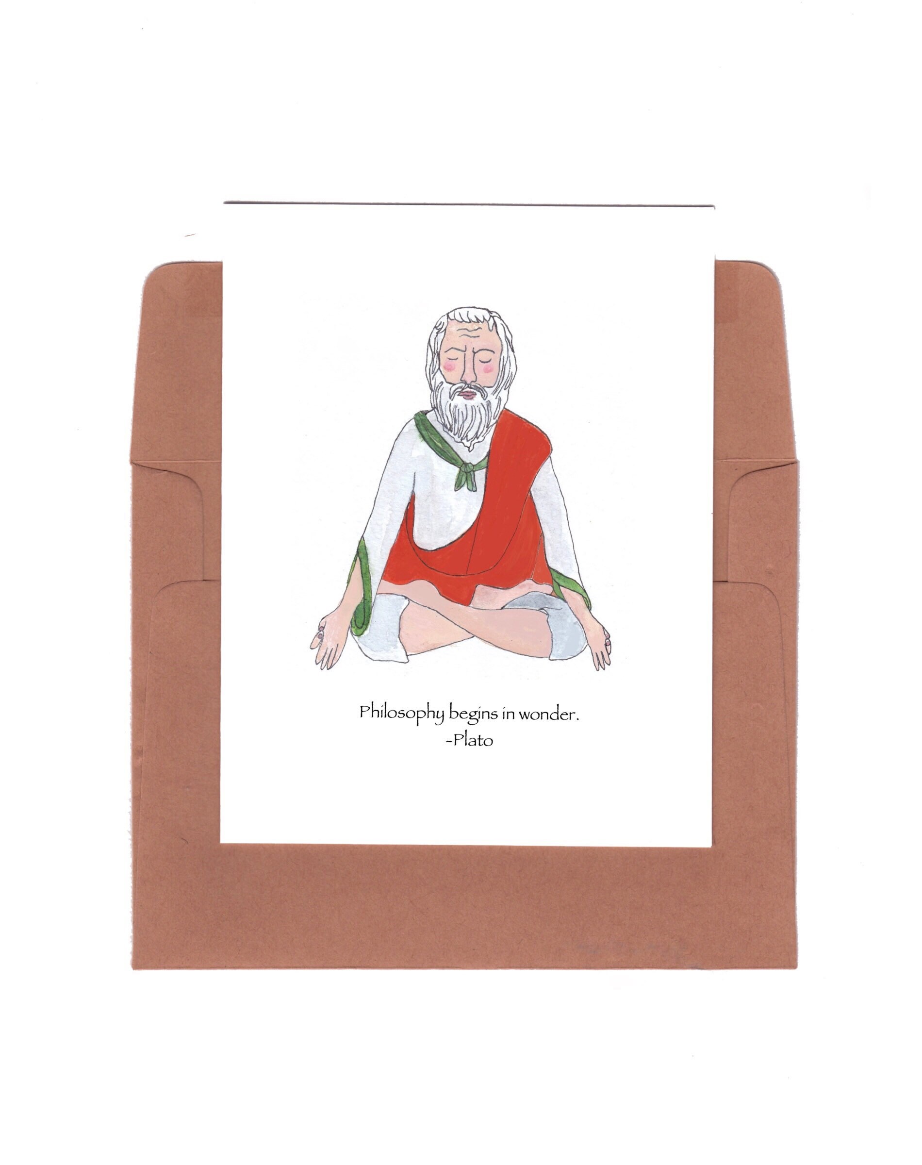 Plato Greeting Card Yoga Card Philosophy Card Plato Quote - Etsy Canada