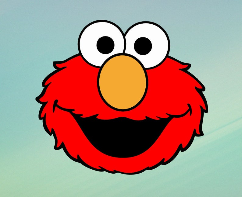 Big Bird Cookie Monster Elmo Sesame Street Set Vector Etsy
