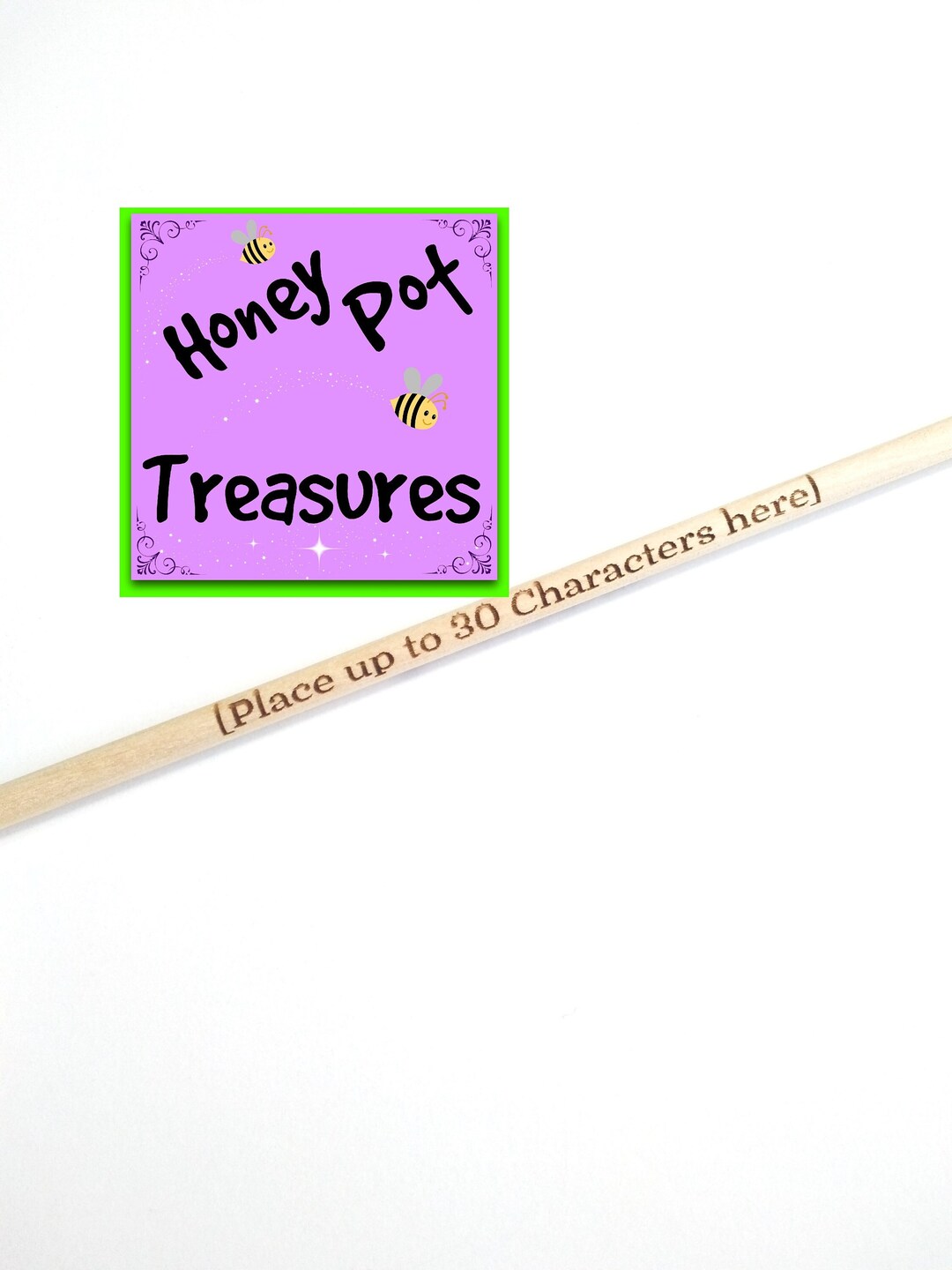 Personalized Engraving for RIBBON WANDS by Honey Pot Treasure up to 30 ...