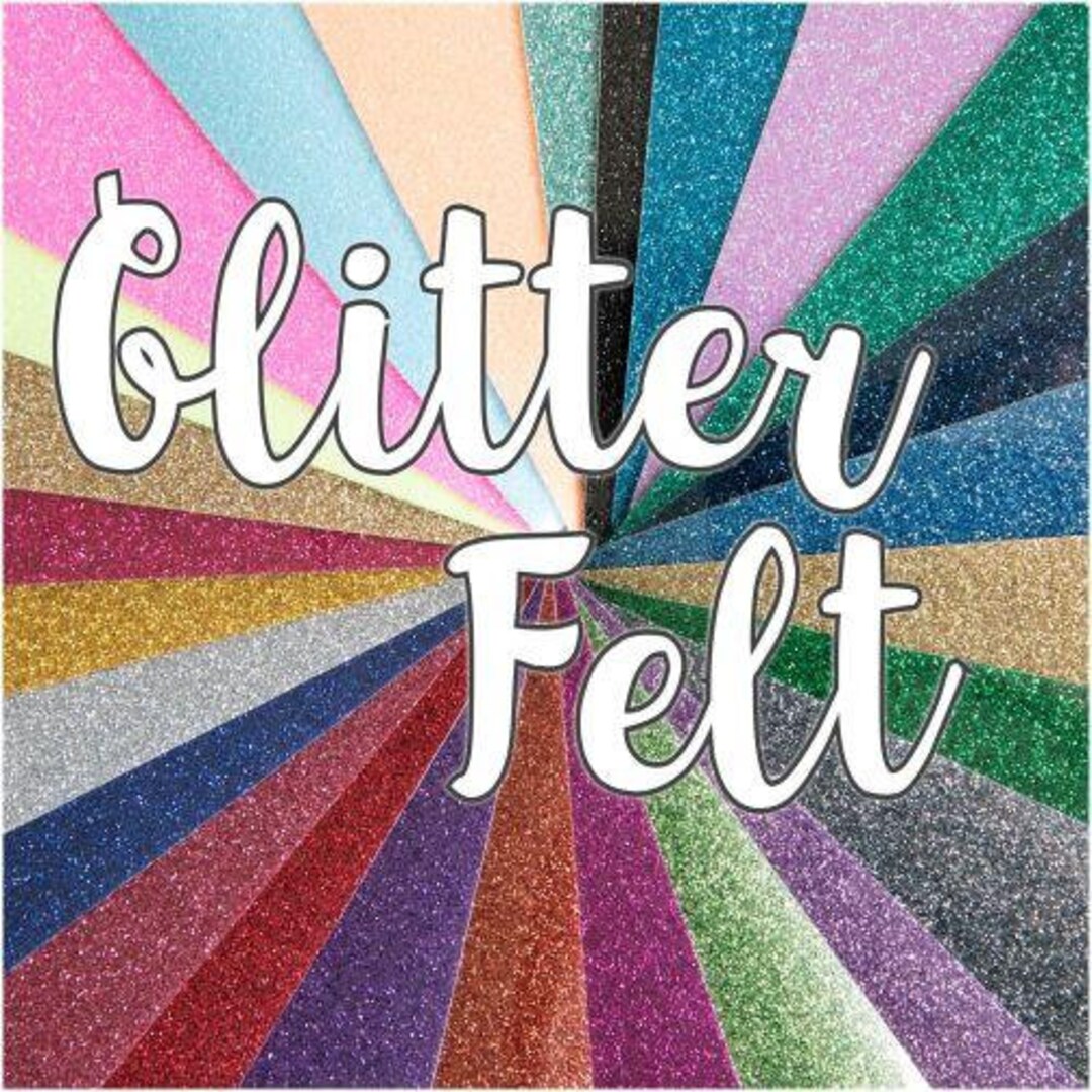 Sparkle HTV Glitter Felt Sheet - Etsy