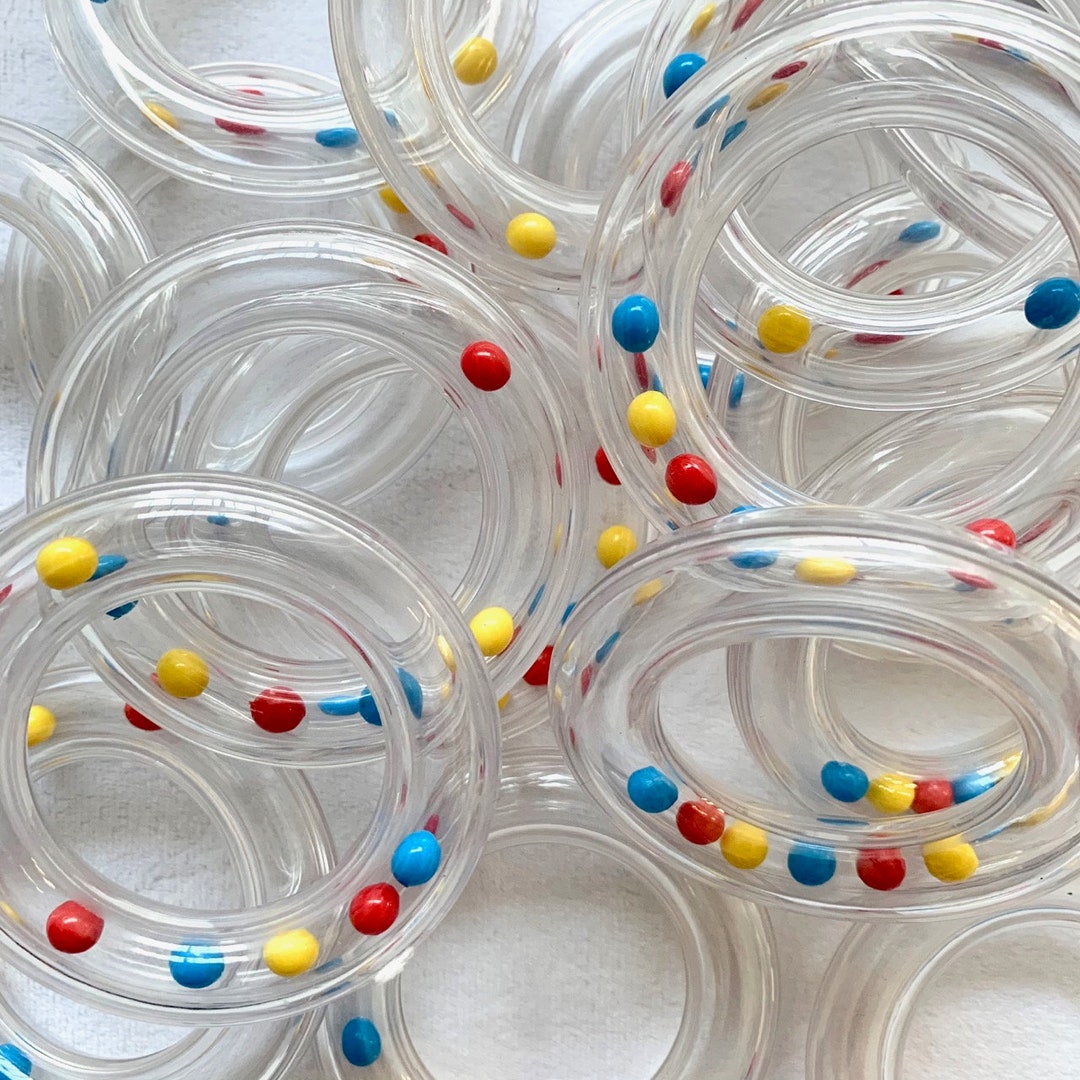 Rattle Ring Bright Colours EN71 Tested - Etsy UK