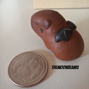 Capybara Polymer Clay Pendant Necklace-hand Painted Capybara Charm ...