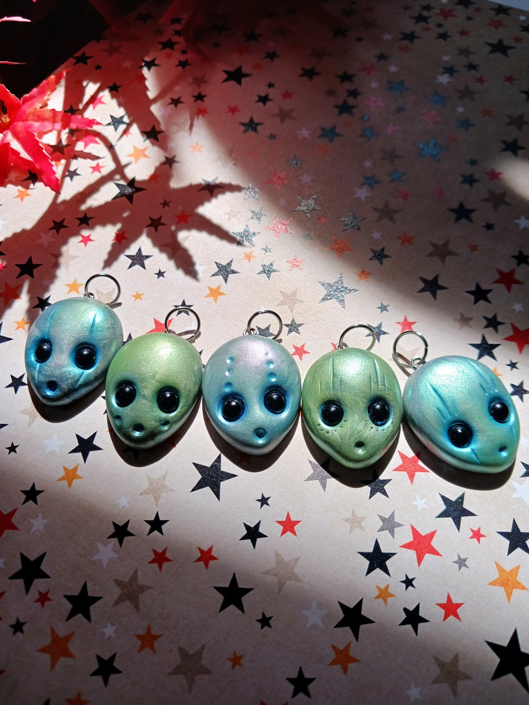 Alien Charm Necklace-cute Kawaii Alien Pendant-alien Charm-alien ...