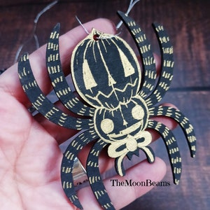 Handpainted Wooden Jack O Lantern Spider Christmas Tree - Etsy