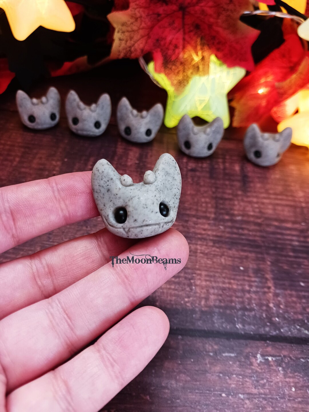 Gargoyle Miniature Clay Figurine Spooky Decor Halloween Lovers Gift ...