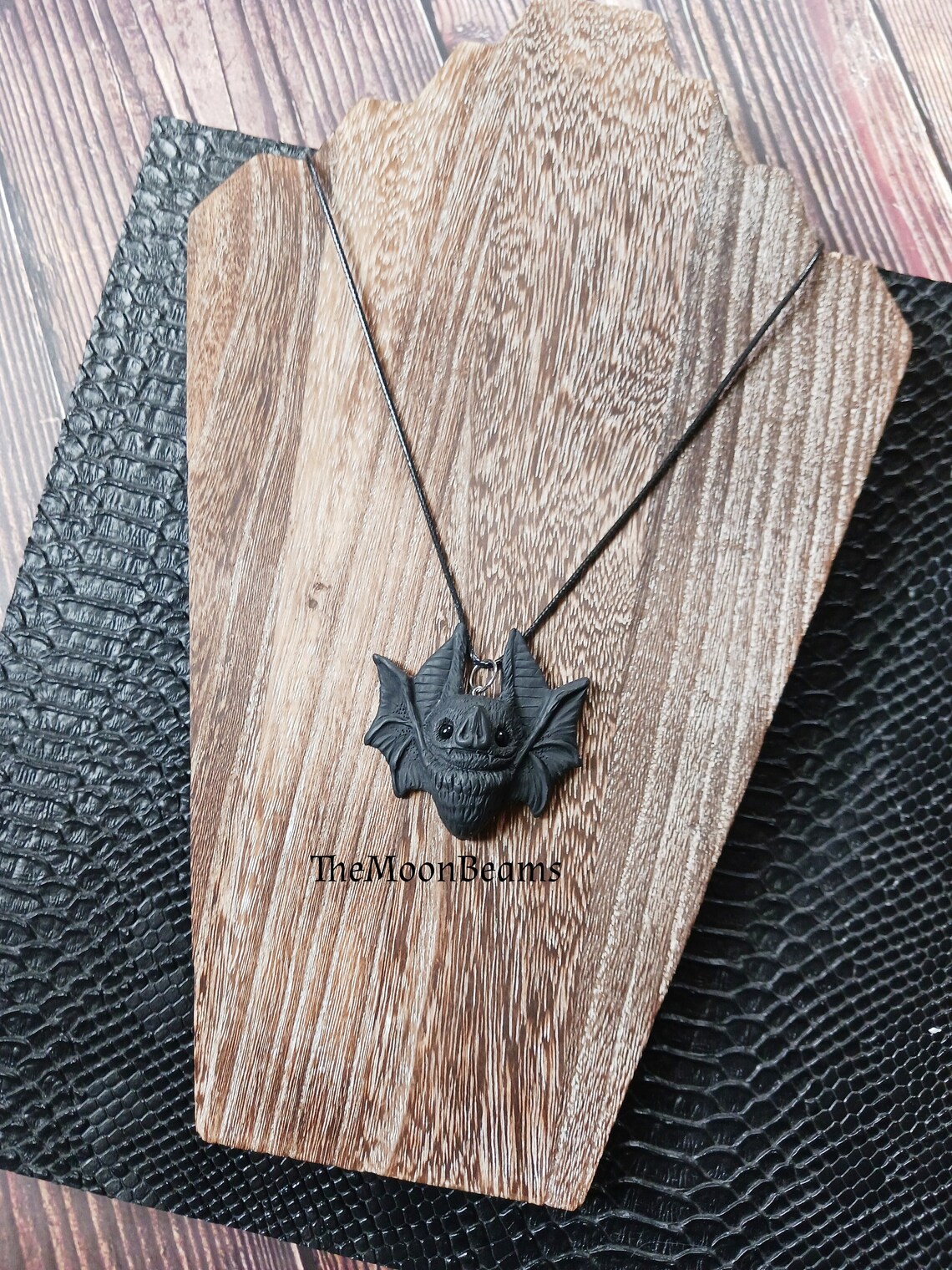 MADE TO Order-black Chubby Bat With Silver Accents and | Etsy