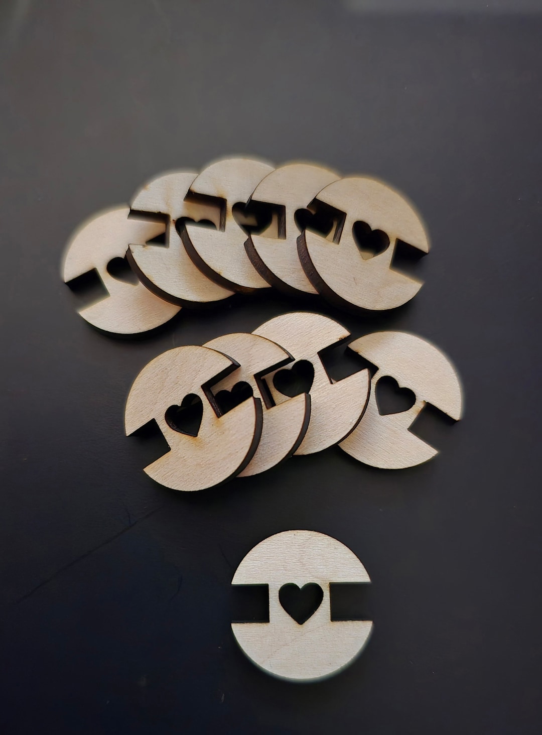 Basswood Pom Pom Button - Etsy