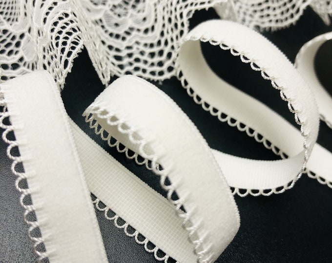 3/8" Picot Elastic, Lingerie Elastic, Decorative Elastic, Bra and Panty ...