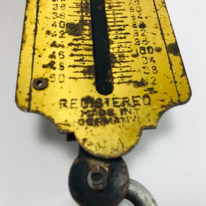 Antique Rebure Balance Scale, Spring Scale, Tubular Pocket Scale, Hand ...