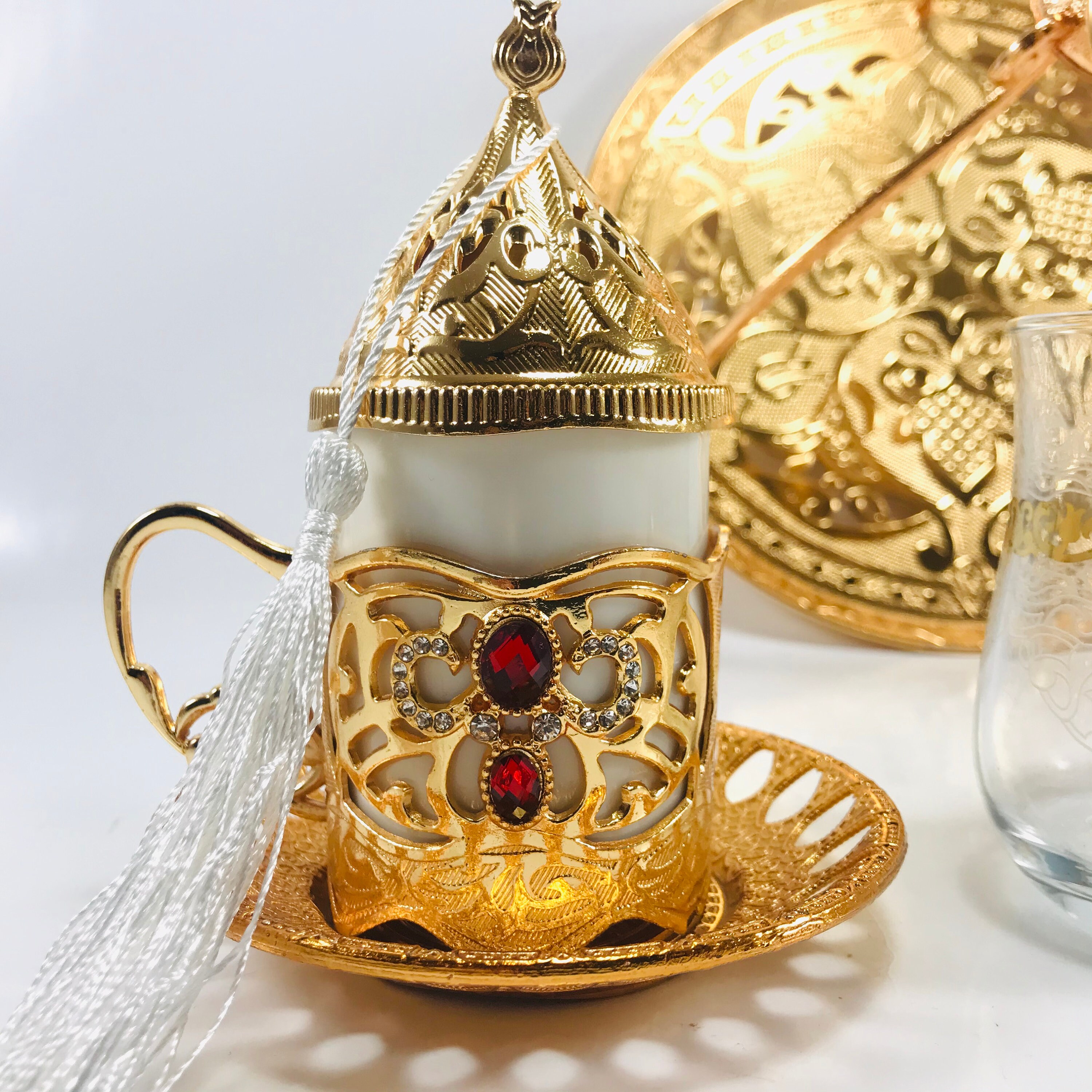 Turkish Coffee Set Arabic Coffee Set Gold Coffee Set Coffee | Etsy