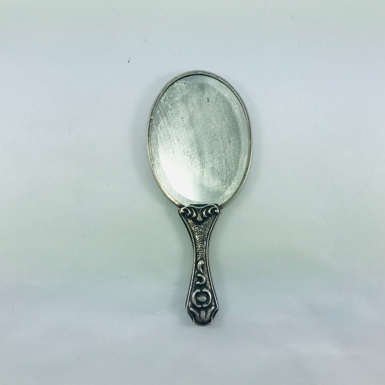 Silver Hand Mirror 900 Carat Antique or Vintage Hand - Etsy